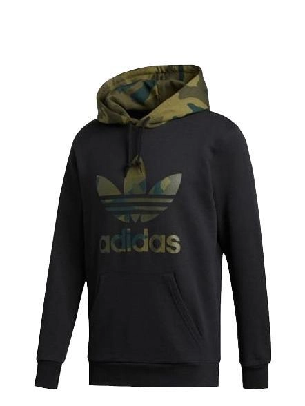 Adidas Originals Camouflage Hooded Pullover - Black
