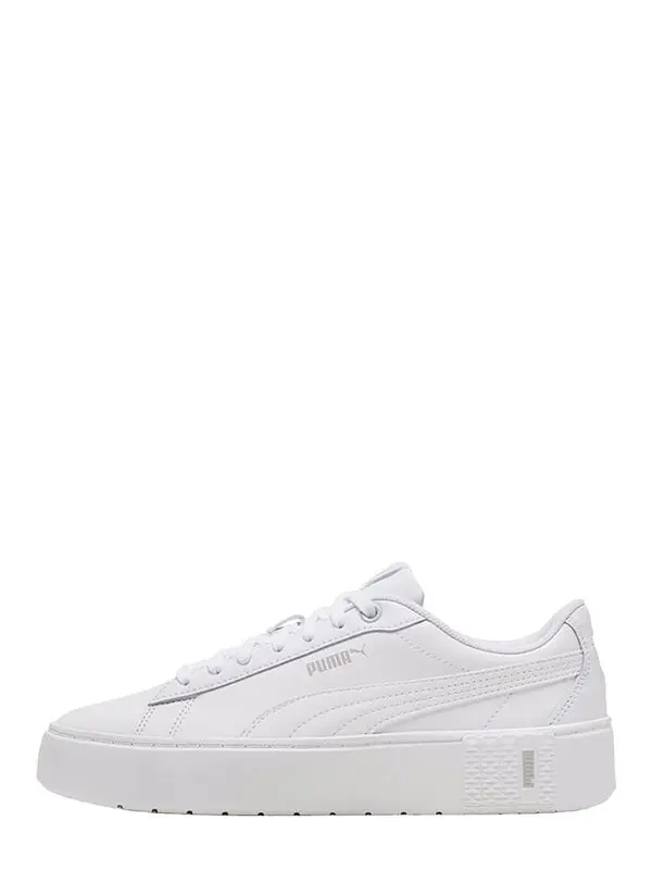 PUMA Smash Platform V2 Sneakers - White/silver