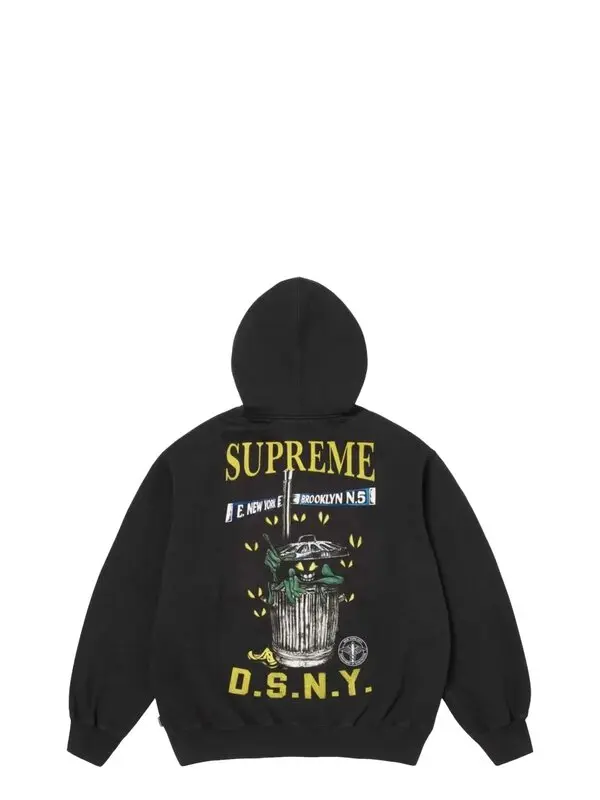 Supreme X Dsny Ss26 Zip Up Hooded Sweatshirt - Black