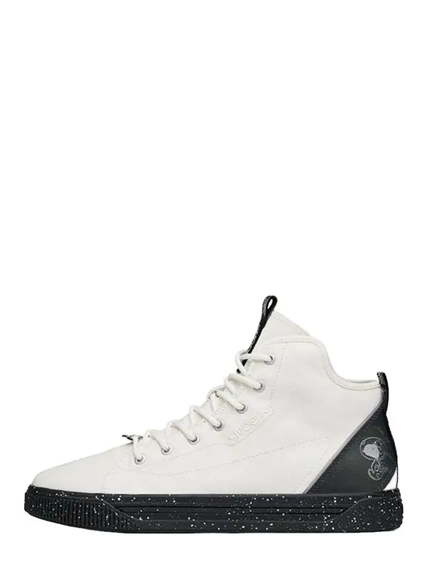 ANTA X Snoopy High Top Sneakers - White/black