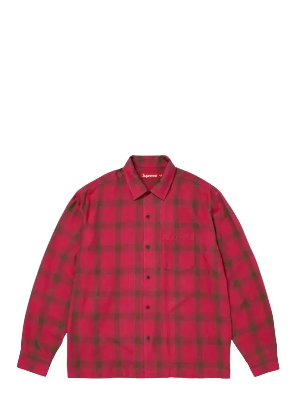 Supreme Ss26 Shadow Plaid Rayon Shirt - Magenta