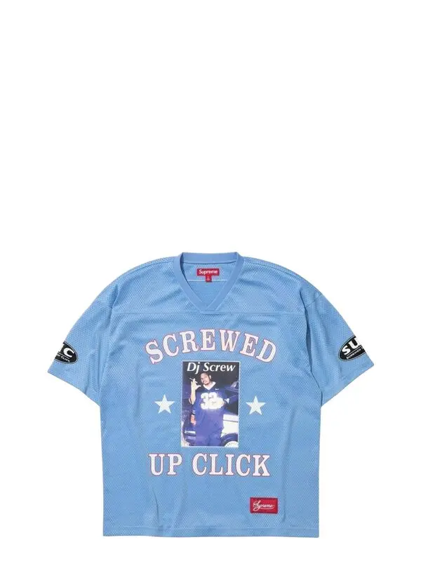 Supreme X Dj Screw Ss26 Football Jersey - Blue