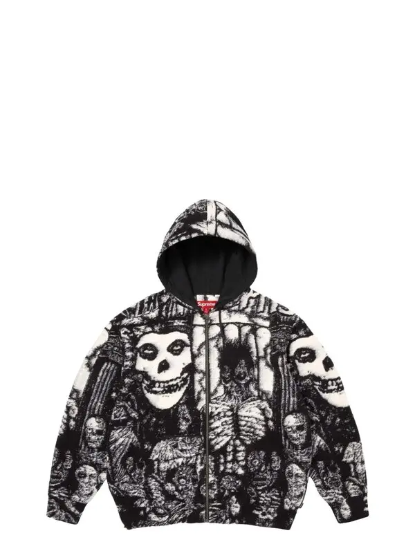 Supreme X The Misfits Ss26 Zip Up Hooded Sweater - Black