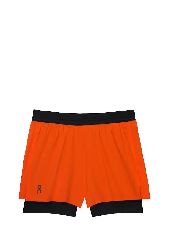 On 3 Performance 2/1 Shorts - Black/orange