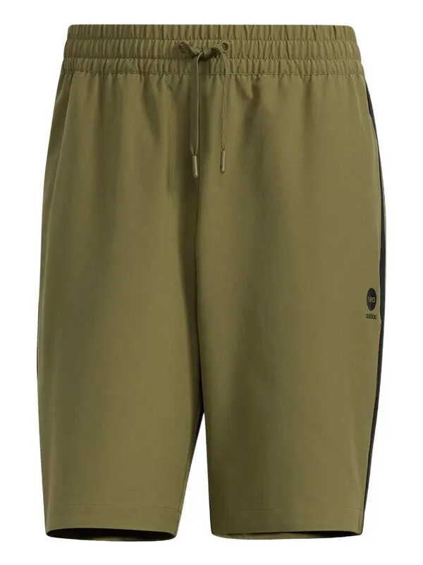 Adidas Neo Logo Micro Mark Stripe Casual Woven Shorts - Multi-color