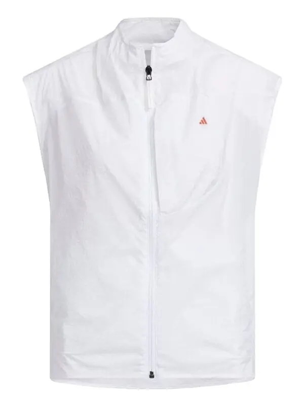 Adidas Lightweight Full-zip Wind Vest - White