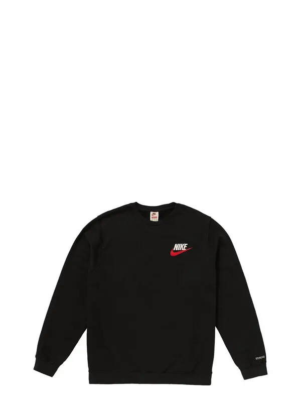 Supreme Fw18 X Nike Crewneck Pullover - Black