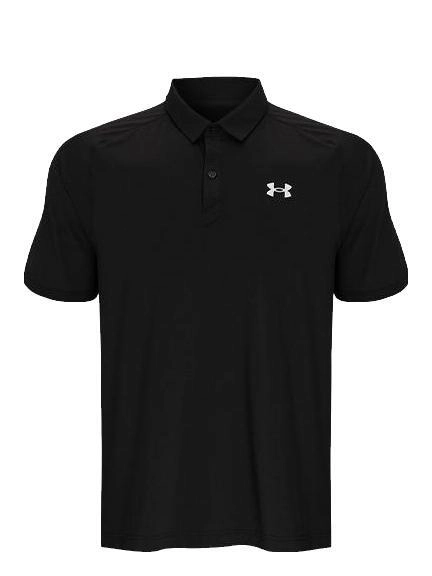 Under Armour Golf Sports Breathable Loose Short Sleeve Polo - Black