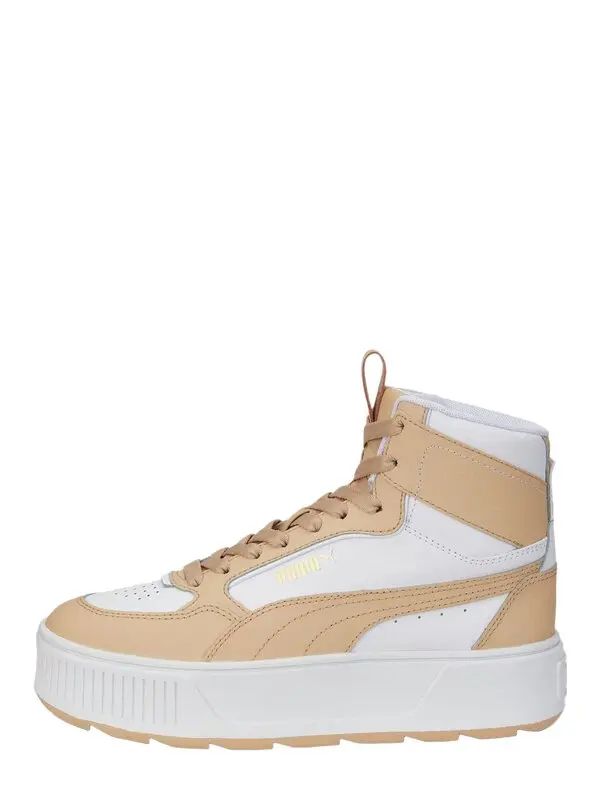PUMA Karmen Rebelle High Top Sneakers - White/yellow