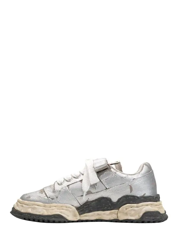 Mihara Yasuhiro X Keith Og Sole Film Attached Canvas Low Top Sneakers - Silver