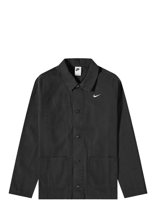 Nike Life Chore Jacket With Logo Embroidery - Black