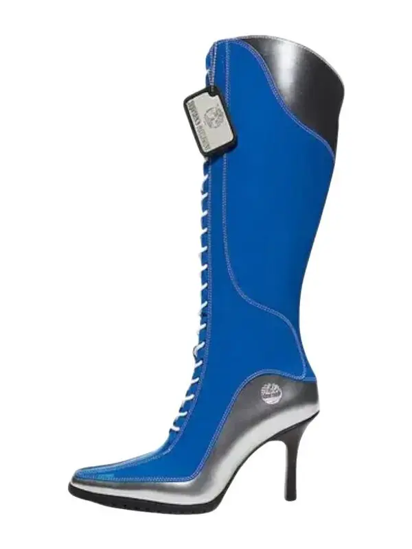 Timberland X Veneda Carter 14 Inch Lace-up Zip Boot - Bright Blue