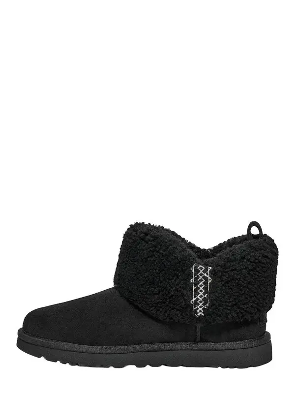 UGG Classic Ultra Mini Braid Boots - Black