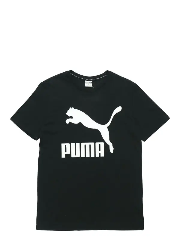 PUMA Classics Logo Sports Short Sleeve Tee - Black