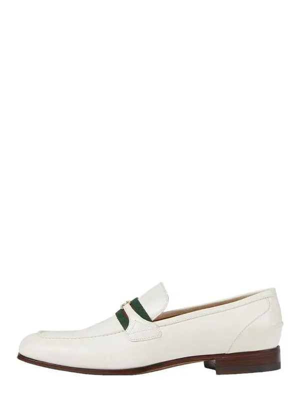 Gucci Loafer With Interlocking G - White