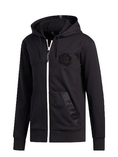 Adidas Basketball Hooded Jacket - Black