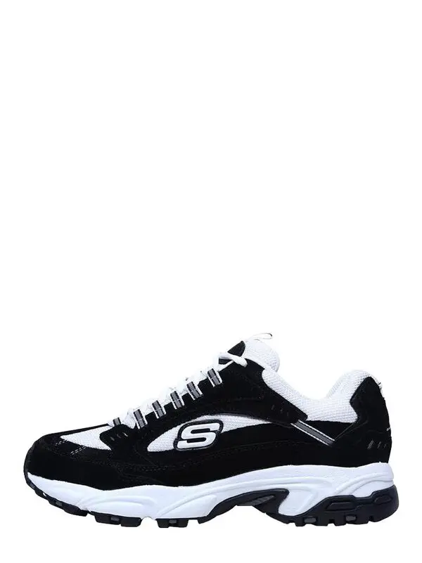 Sketchers Stamina Vntg Athletic Sneakers - Black/white