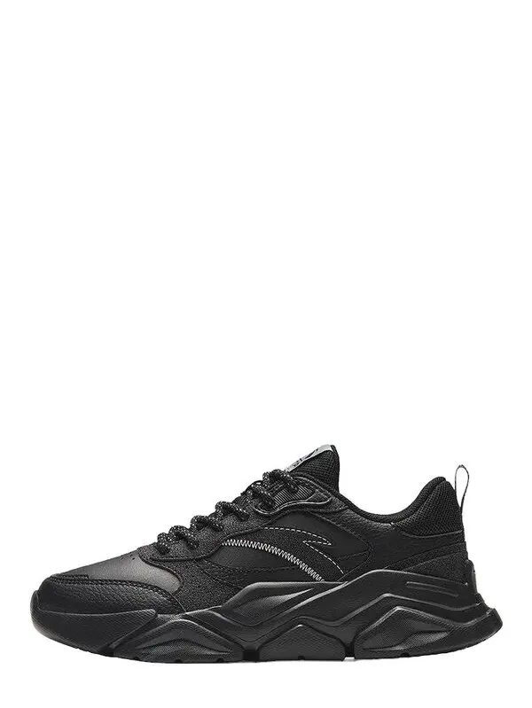 ANTA Casual Lace-up Sneakers - Black/grey