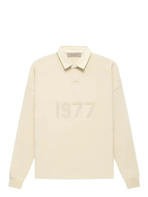 Fear Of God Fw22 1977 Henley Rugby Polo 'egg Shell - Egg Shell Yellow