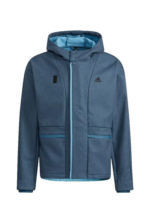Adidas Hooded Jacket With Small Logo - Default Color
