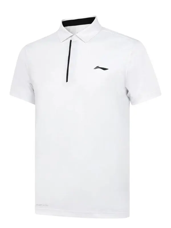 LI-NING Training Polo Shirt 'white Black - White/black