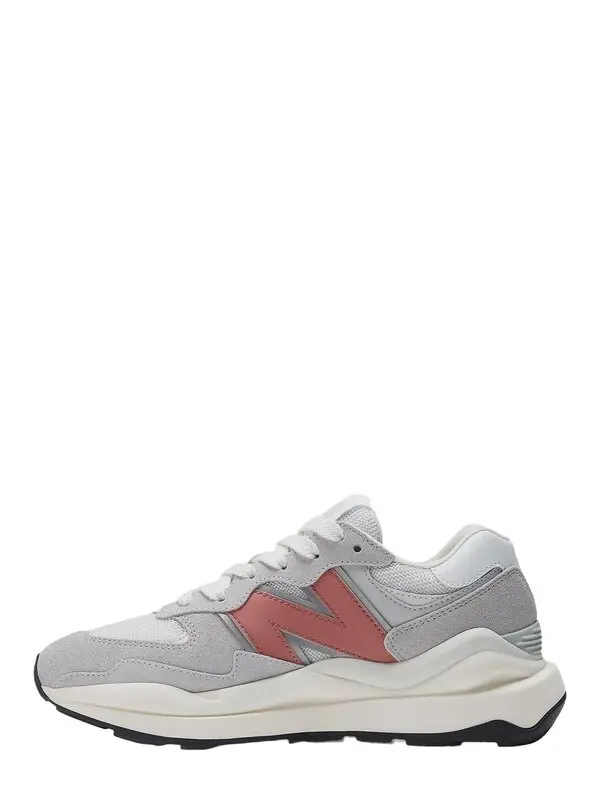 NEW BALANCE 57/40 "light Aluminum Mineral Red" Sneakers - Gray/pink/white