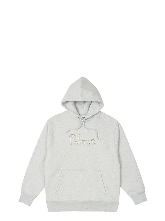 PALACE Liquid Hoodie - Grey Marl