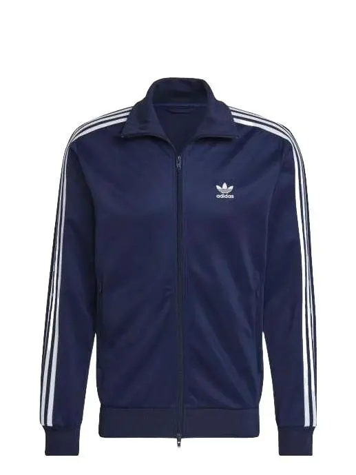 Adidas Originals Retro Sports Stripe Logo Zipper Stand Collar Jacket - Default Color
