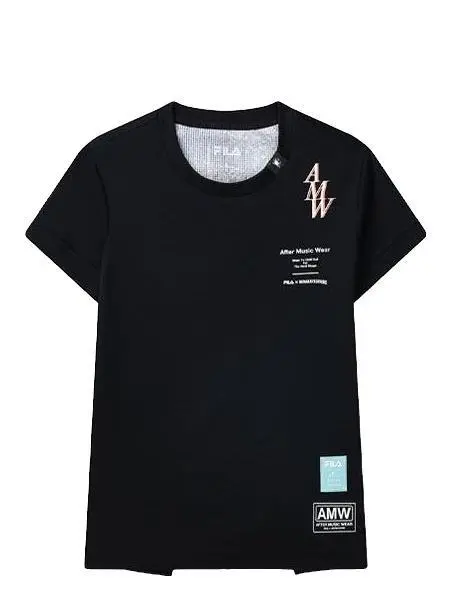 FILA X Mihara Yasuhiro Joint Logo Printing Sports T-shirt - Black