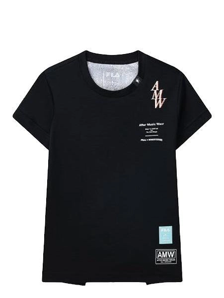 FILA X Mihara Yasuhiro Joint Logo Printing Sports T-shirt - Black