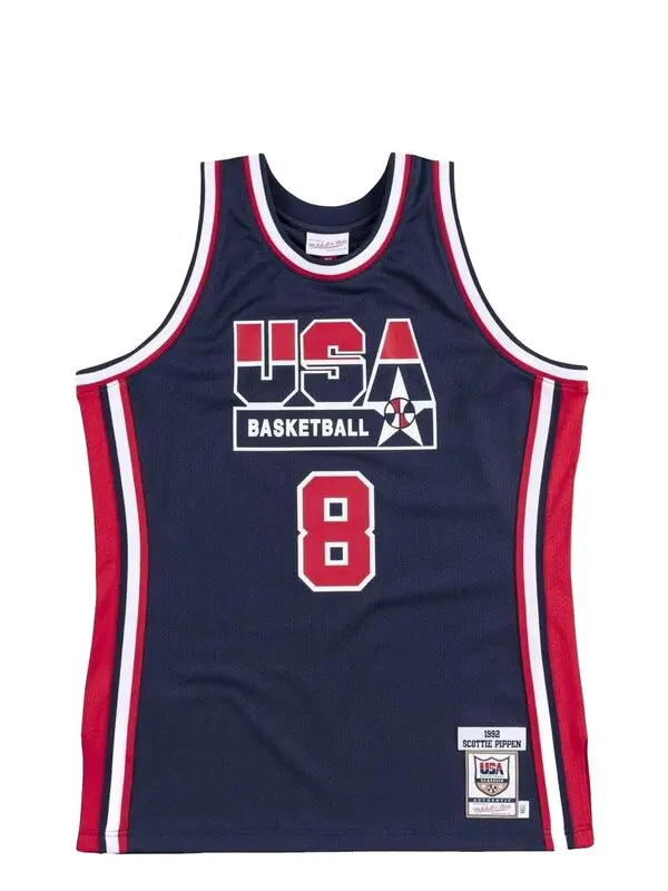 Mitchell & Ness Team Usa 1992 Scottie Pippen Basketball Jersey - Navy/red