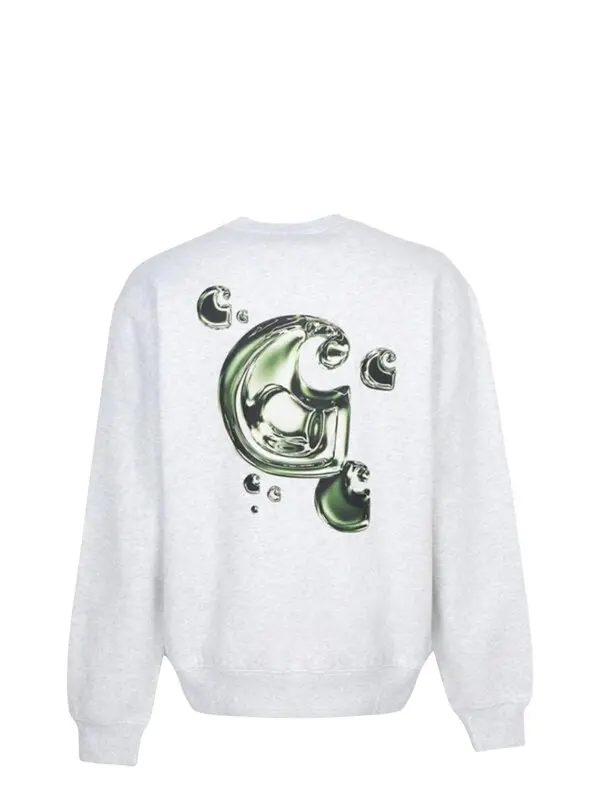 Carhartt Work In Progress Solar Chrome Fleece Crewneck - Grey