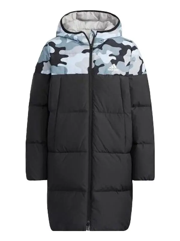 Adidas Elongated Down Puffer Jacket - Black/white