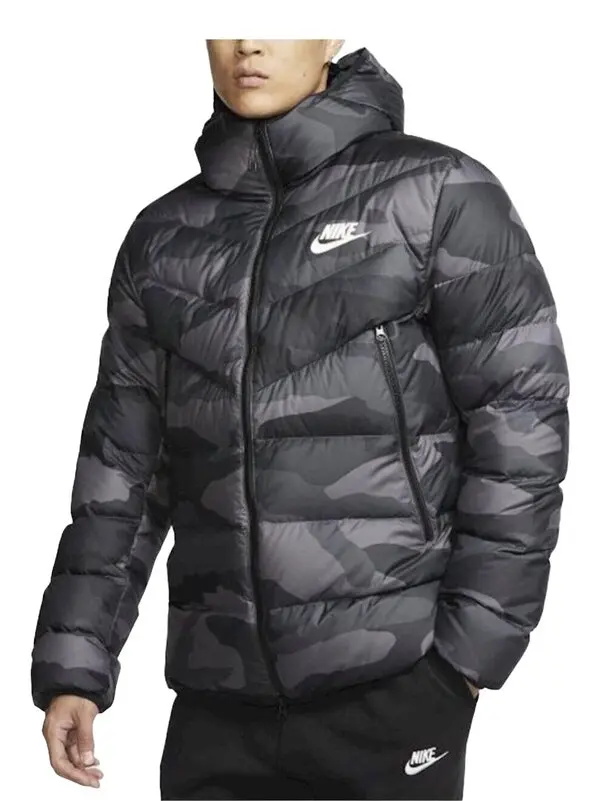 Nike Down-fill Windrunner Jacket - Dark Grey/black