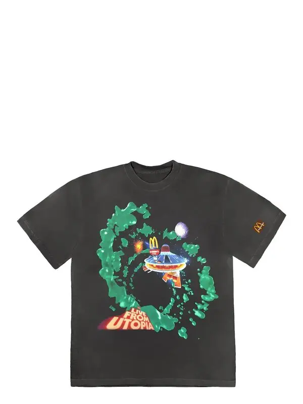 TRAVIS SCOTT Fly-thru T-shirt 'washed - Black