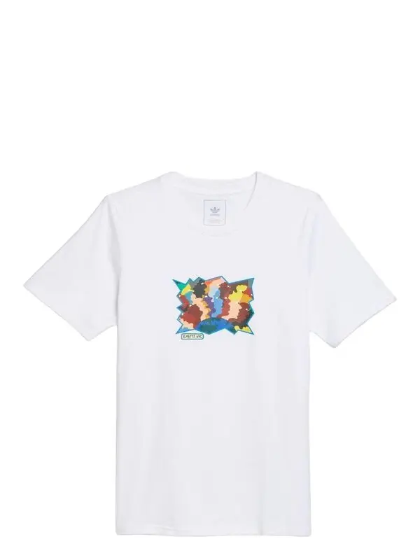 Adidas Mettz World Peeps Short Sleeve Tee 'chalky Brown Multicolor - Default Colorway