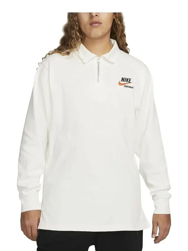 Nike Trend Rugby Long Polo Shirts - White