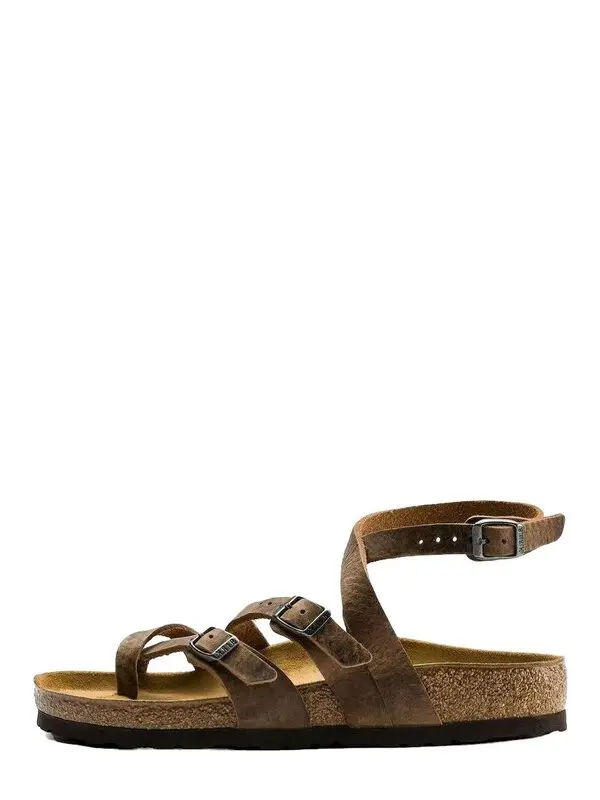 BIRKENSTOCK Seres Camberra Old Natural Leather Sandals - Brown