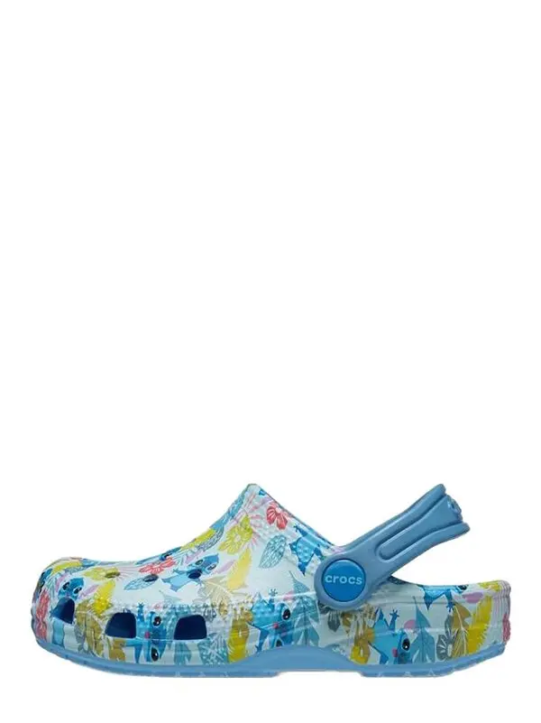 CROCS X Disney Classic Clog "stitch Hawaiian Print - Oxygen