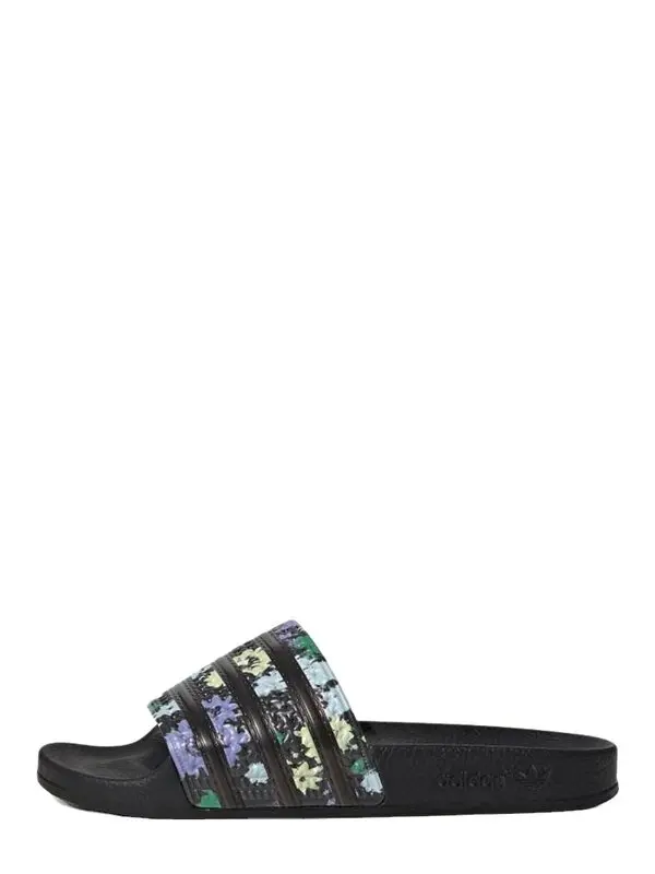 Adidas Adilette Slide "floral - Black