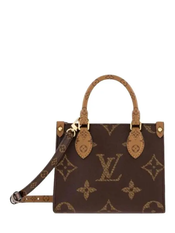 LOUIS VUITTON Onthego Bb Monogram Reverse Canvas Handbag - Brown