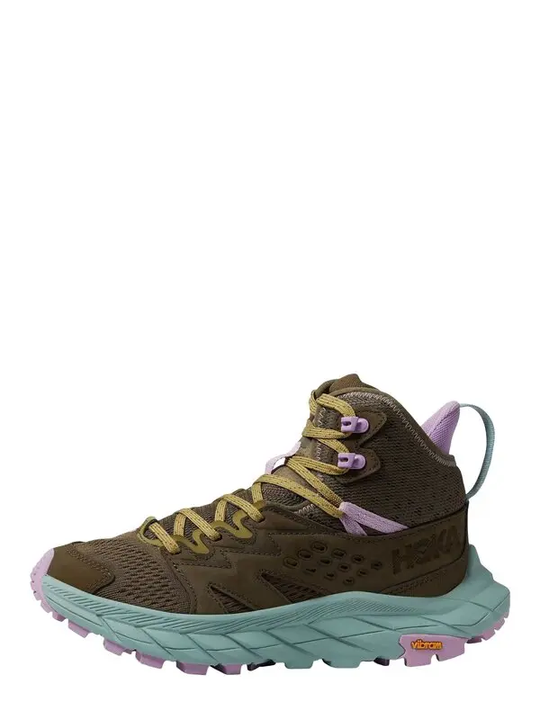 Hoka One One Anacapa Breeze Mid Ankle High Top Sneakers - Green/brown