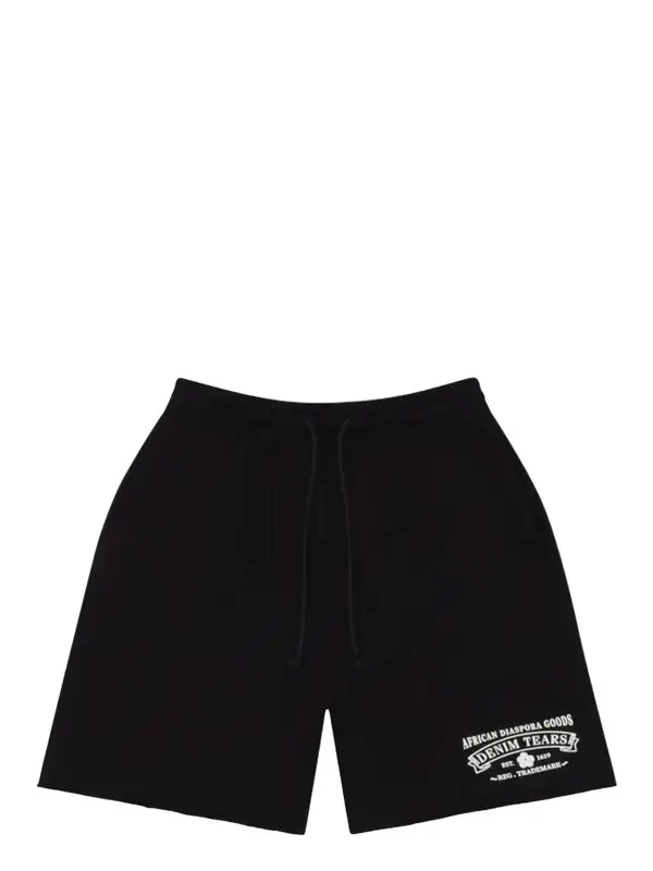 DENIM TEARS Adg Sweat Shorts - Black