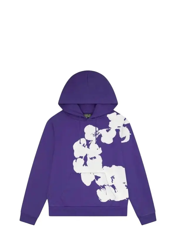 DENIM TEARS Cotton Wreath Hoodie - Purple/white