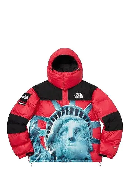 Supreme X The North Face Statue Of Liberty Mountain Jacket - Red