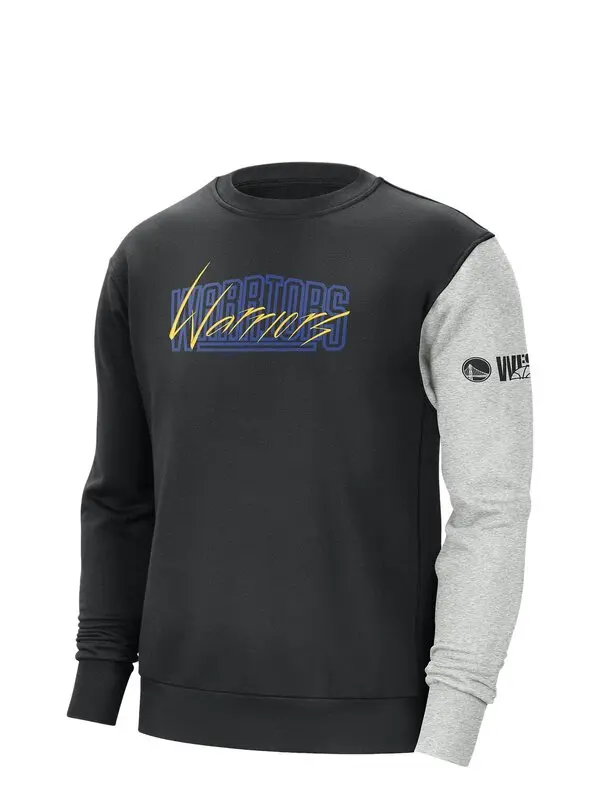 Nike X Nba Golden State Warriors Courtside Sweatshirt - Black/grey