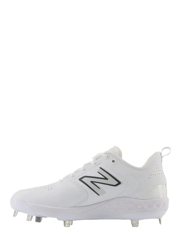 NEW BALANCE Fresh Foam X 3000v6 Metal Synthetics Baseball Cleats - White/castlerock
