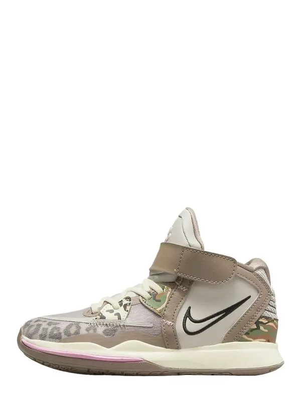 Nike Kyrie Infinity "leopard Camo" Basketball Sneakers - Light Iron Ore/black/moon Fossil