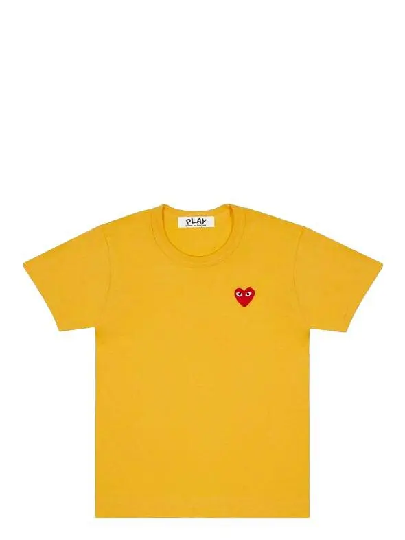Play Comme Des Garcon Mini Logo T-shirt - Yellow