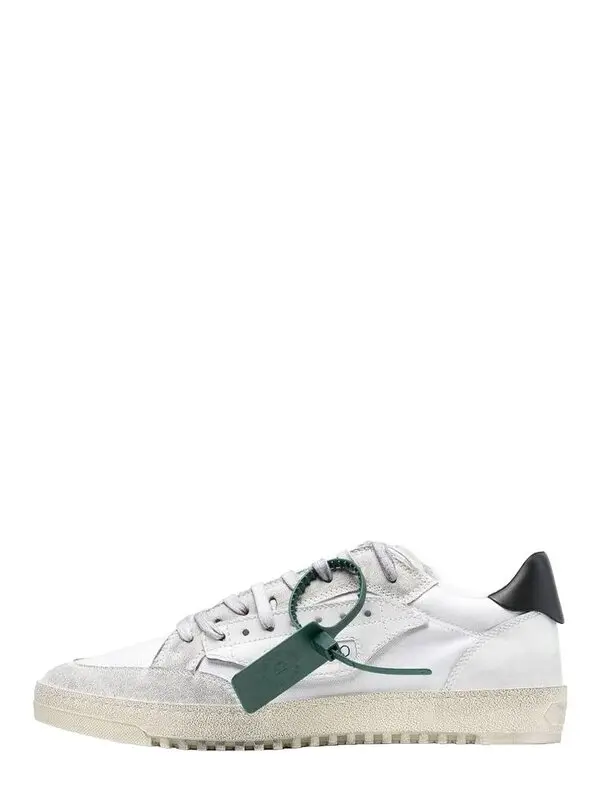 Off-White Vulcanized 5.0 Low Top Distressed Sneaker - White/black